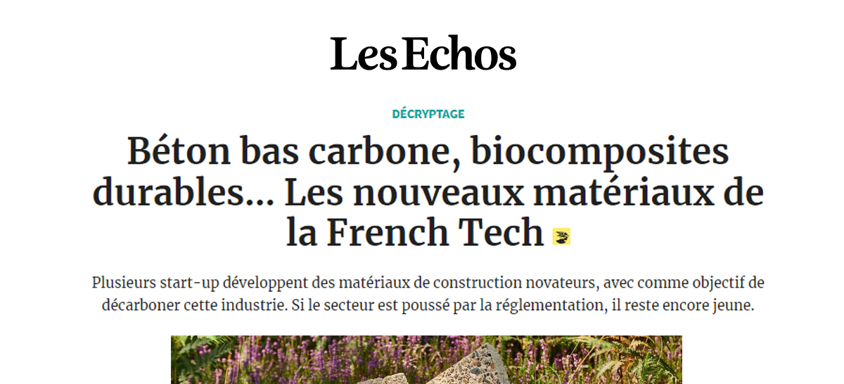 LESECHOS | Low-carbon concrete, durable biocomposites... The new ...